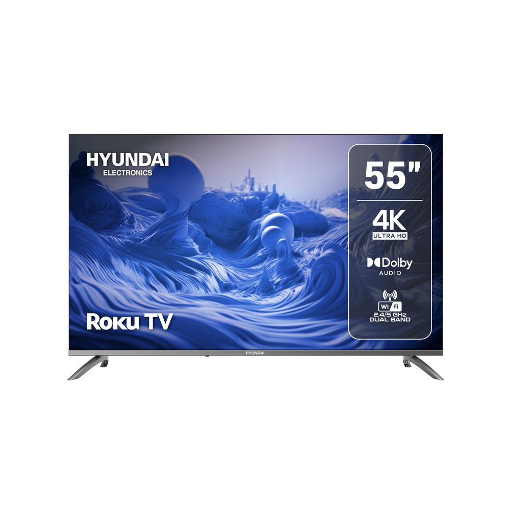 Televisor Hyundai 55" Pulgadas HYLED5527R4KM UHD LED Smart TV Roku - Lagobo